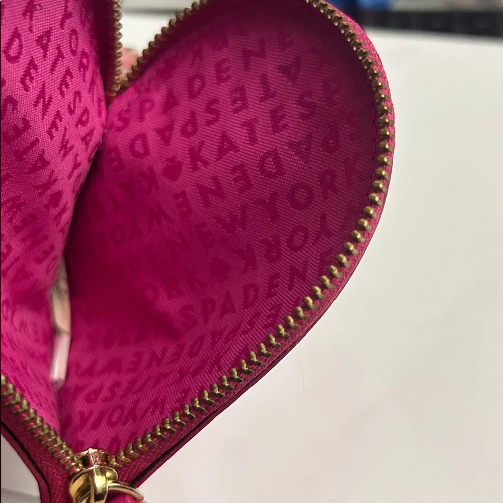 kate spade | Bags | Kate Spade Change Of Heart Hot Pink Heart Coin ...
